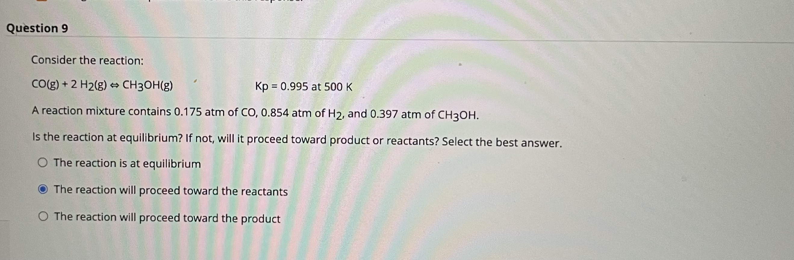 Solved Question 9Consider the | Chegg.com