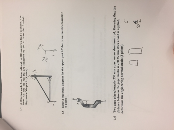 Solved A structure made from boom AB and rod BC supports a | Chegg.com