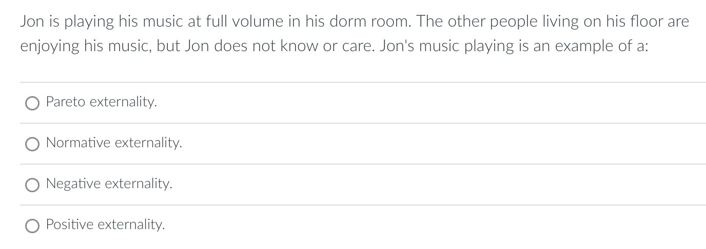 Solved Jon is playing his music at full volume in his dorm | Chegg.com