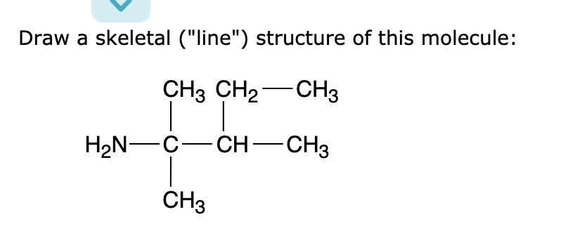 Solved Draw A Skeletal Line Structure Of This Molecule 