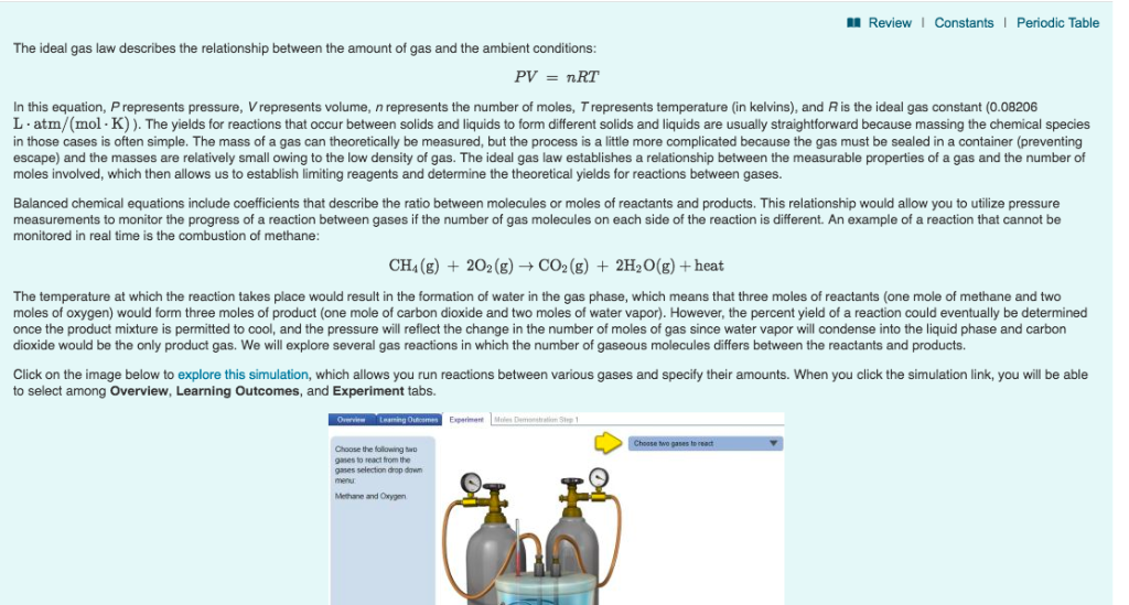 Solved: Review Constants Periodic Table The Ideal Gas Law ... | Chegg.com