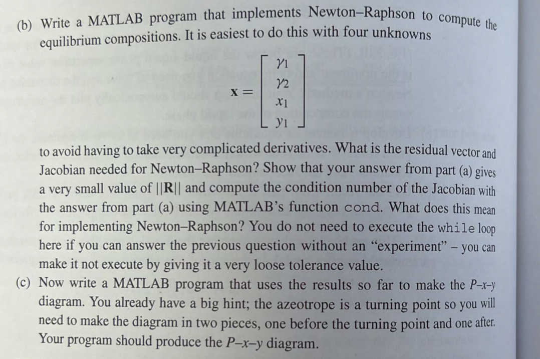 Solved 3.31 This problem involves computing the liquid-vapor | Chegg.com