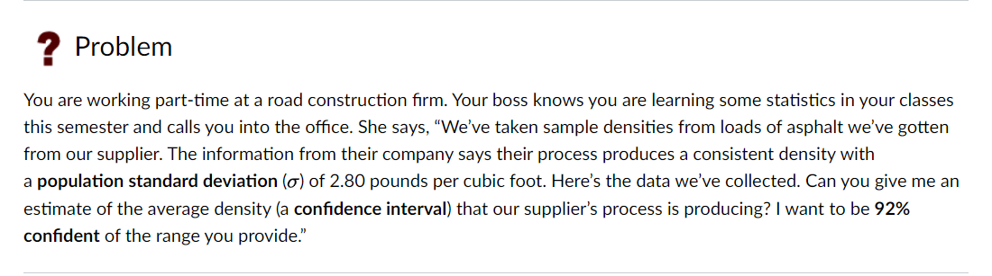 Solved You are working part-time at a road construction | Chegg.com