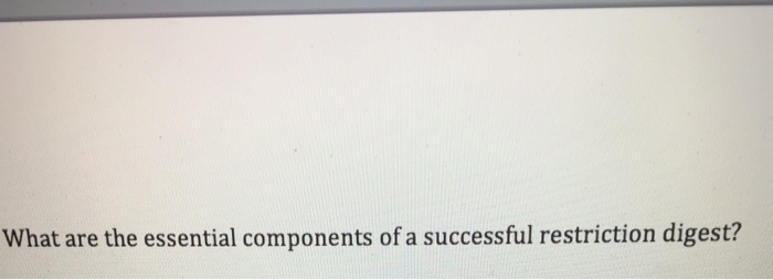 Solved What are the essential components of a successful | Chegg.com