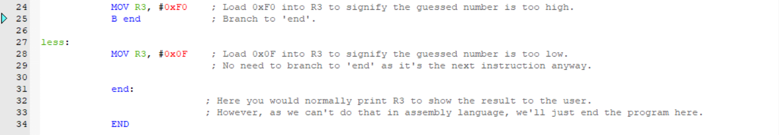 Solved AREA RESET, DATA, READONLY DCD 123 ; This is the | Chegg.com