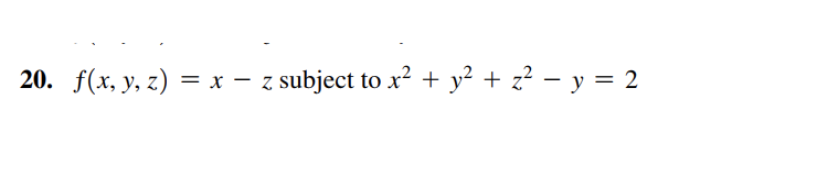 Solved Lagrange multipliers Each function f has an absolute | Chegg.com