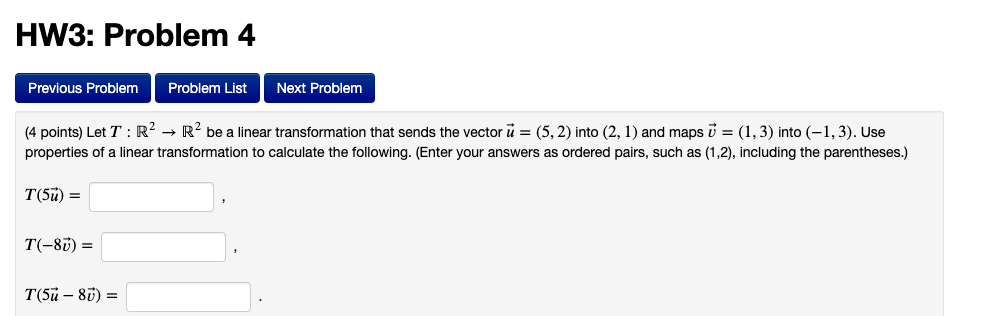 Solved HW3: Problem 3 Previous Problem Problem List Next | Chegg.com