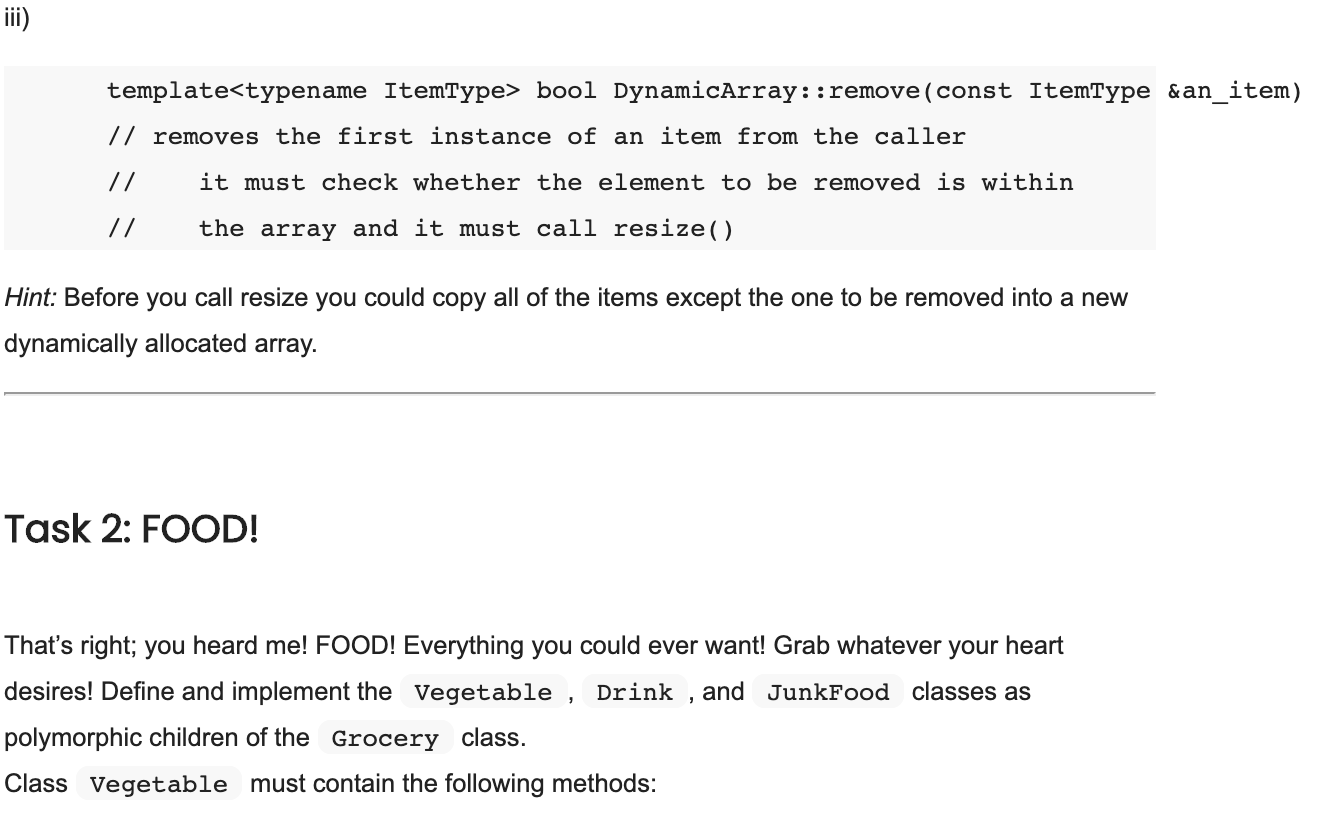 Definition: Let a dynamically resizable array be an | Chegg.com
