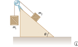 Solved The figure below shows two boxes connected to each | Chegg.com