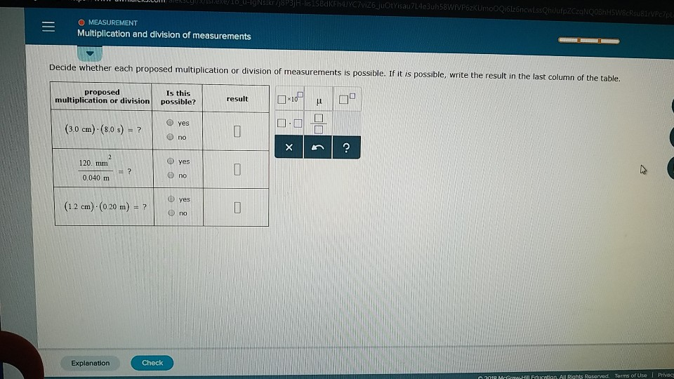 Solved O MEASUREMENT Multiplication and division of | Chegg.com