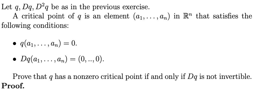 Solved Let q, Dq, Daq be as in the previous exercise. A | Chegg.com