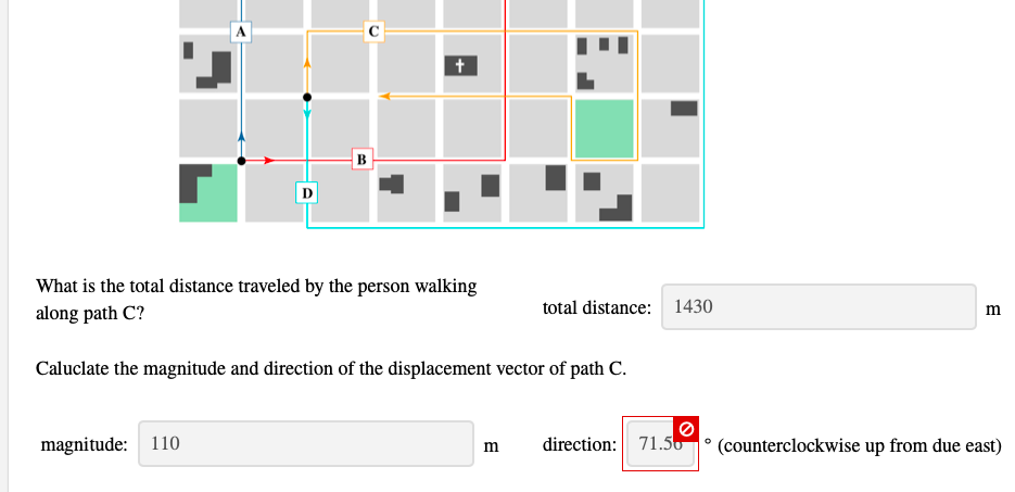 Solved WEE What is the total distance traveled by the | Chegg.com