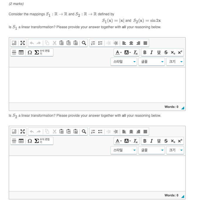 Solved (2 marks) Consider the mappings S1 : R → R and S2 : R | Chegg.com