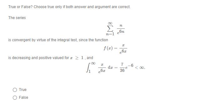 Solved True or False? Choose true only if both answer and | Chegg.com
