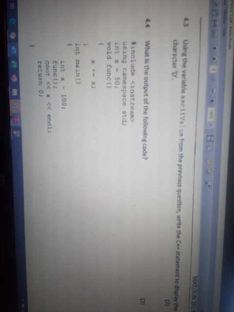 (Solved) : 42 Ascii Code Character 65 Using Given Variable Asciivalue Write Statement Display ...