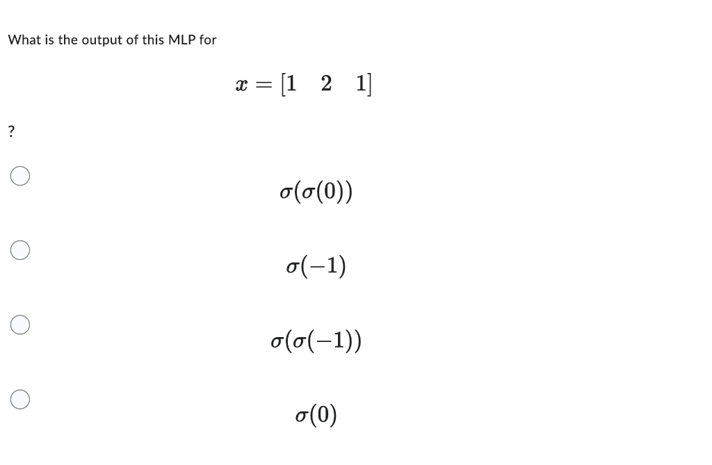 Solved Consider a Multilayer Perceptron having x=(x1,x2,x3) | Chegg.com