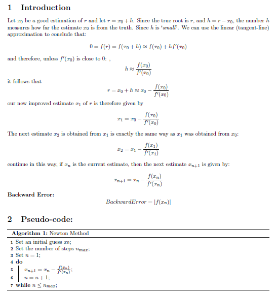 Solved Write a C++ program that applies the newton method to | Chegg.com