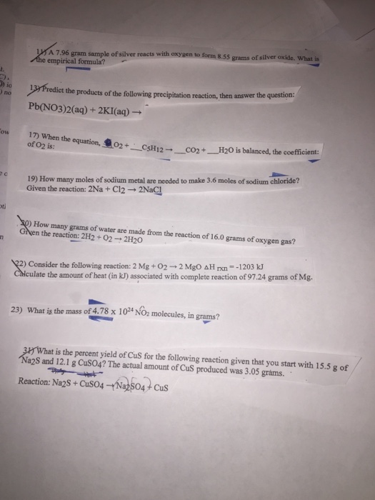 Solved A 7.96 gram sample of silver reacts with oxygen to | Chegg.com