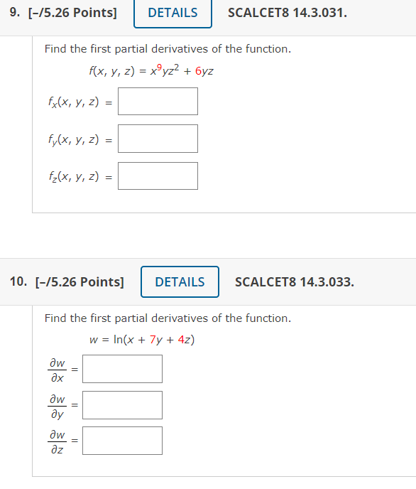 Solved Find the first partial derivatives of the function. | Chegg.com