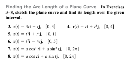Solved Finding the Arc Length of a Plane Curve In Exercises | Chegg.com