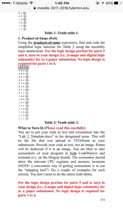 Solved The objective for this lab is to review the Motorola | Chegg.com