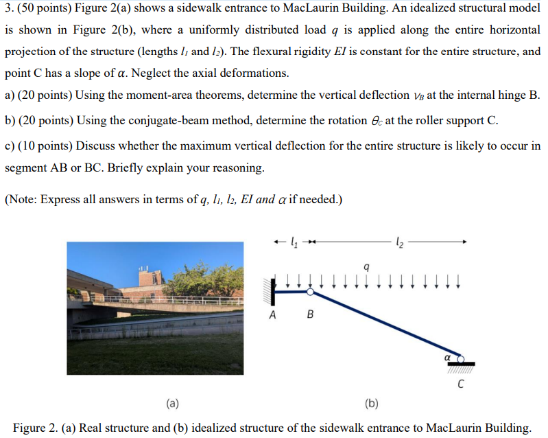 Solved 3. (50 ﻿points) ﻿Figure 2(a) ﻿shows a sidewalk | Chegg.com