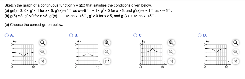 Solved Sketch the graph of a continuous function y = g(x) | Chegg.com