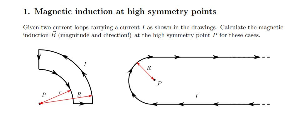 Solved 1. Magnetic induction at high symmetry points Given | Chegg.com