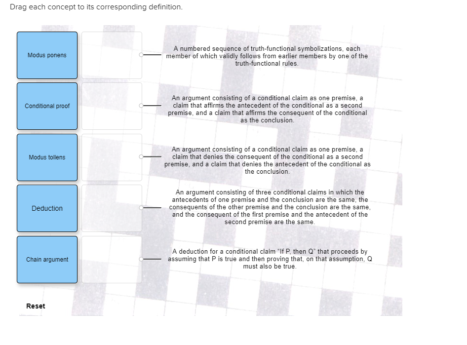 Solved Drag each concept to its corresponding definition A | Chegg.com