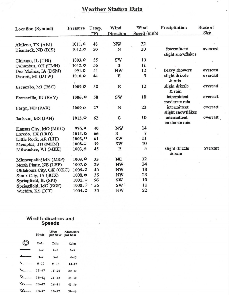 The attached generalized map of the central United | Chegg.com
