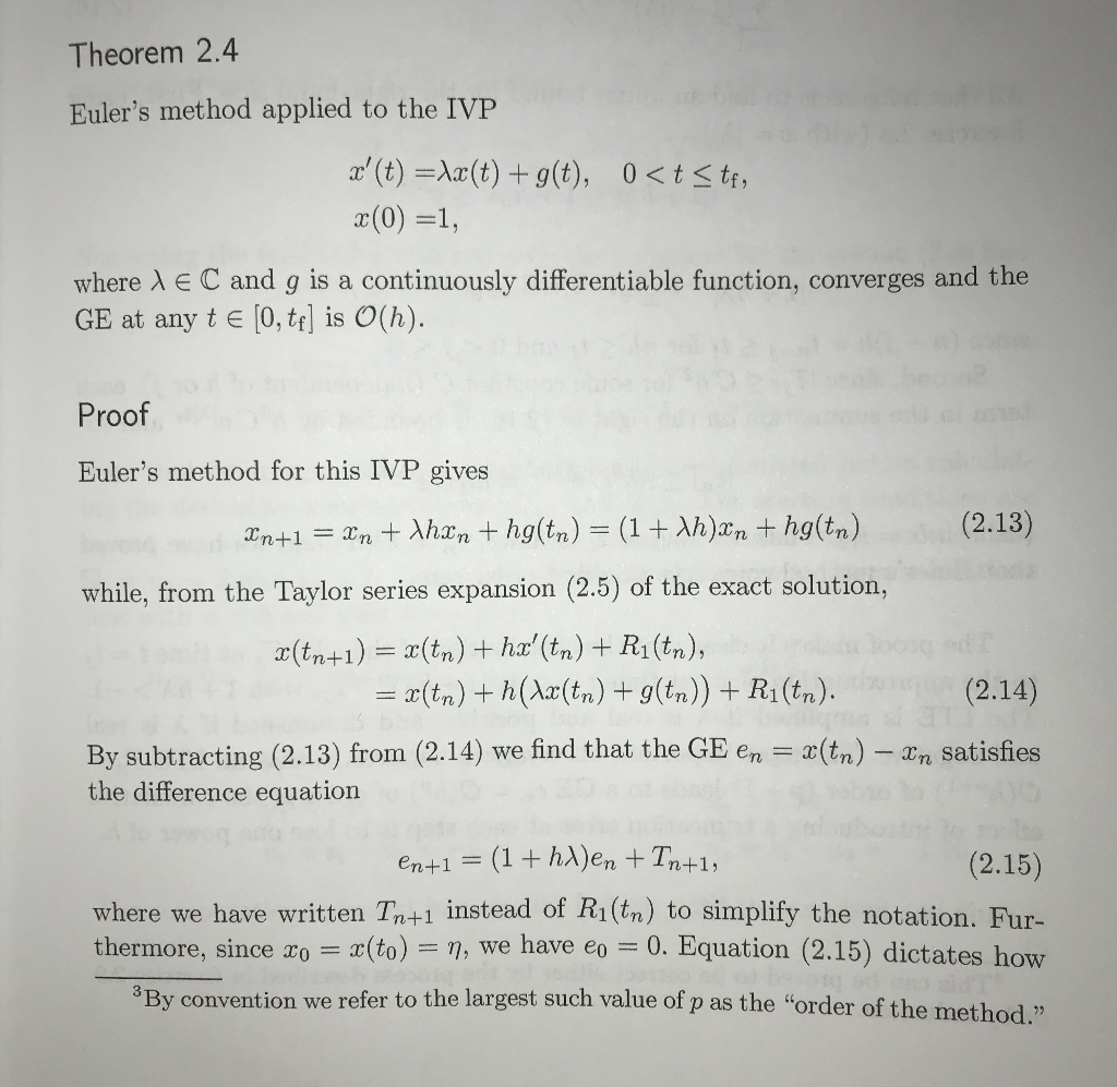 Solved Numerical Methods for Ordinary Differential | Chegg.com