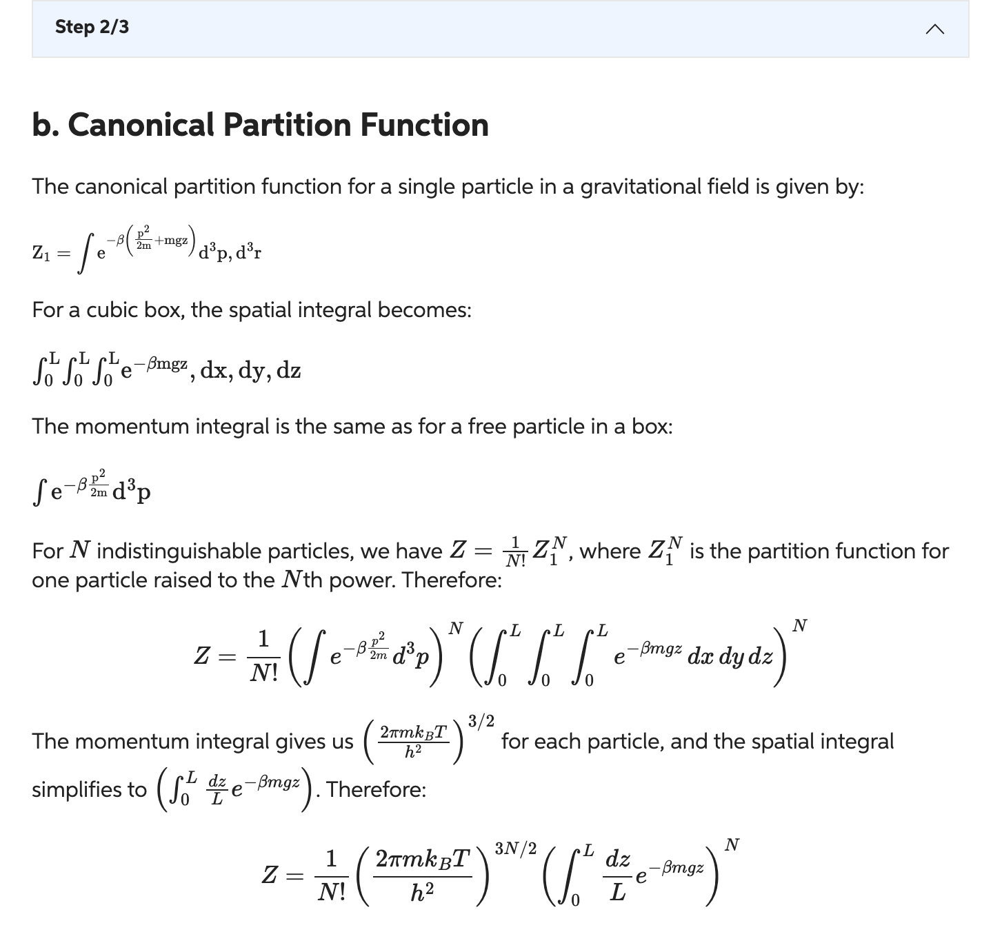 Solved Non-uniform Ideal Gas: Consider an ideal gas of N | Chegg.com