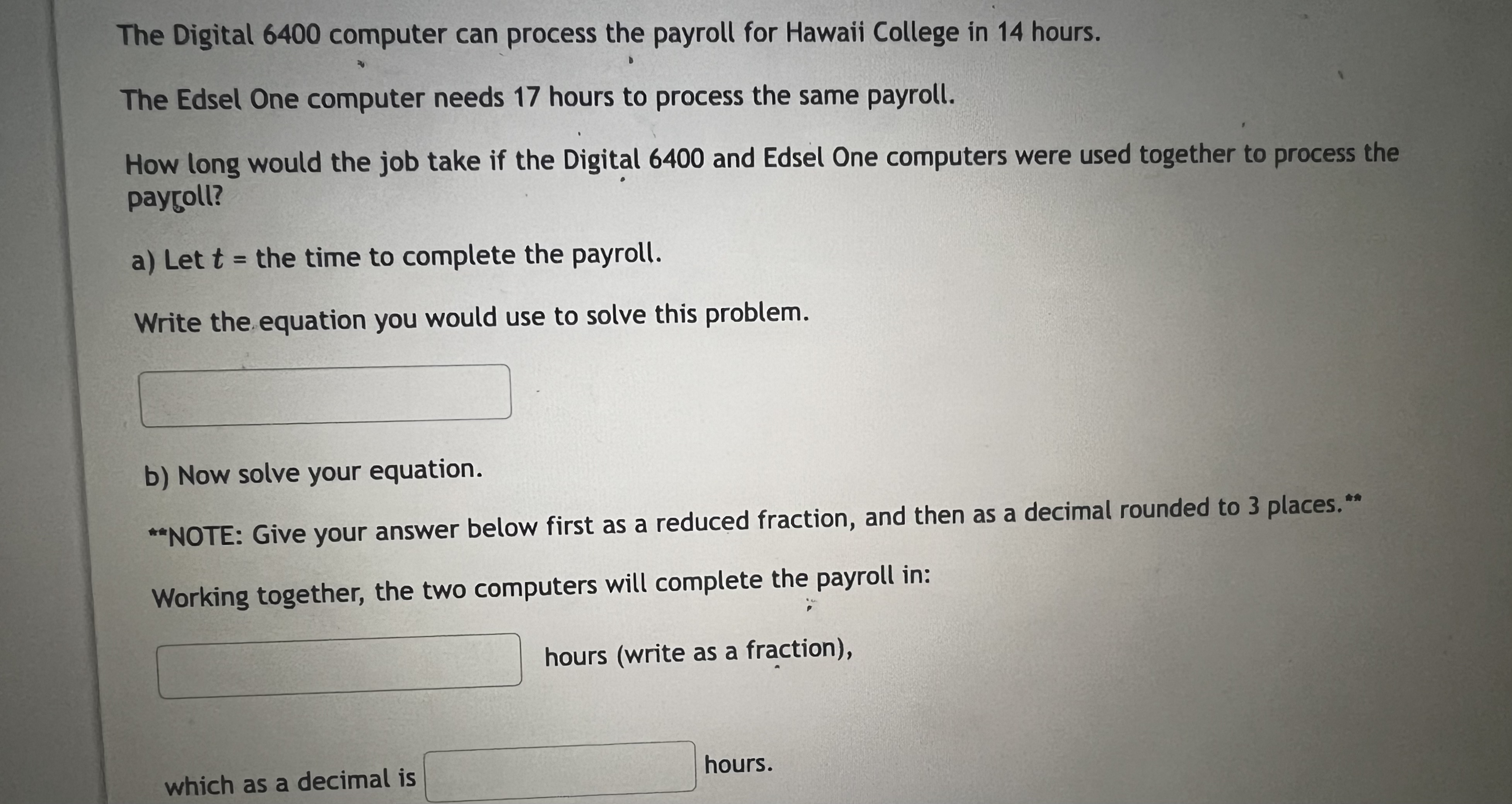 Solved The Digital 6400 computer can process the payroll for | Chegg.com