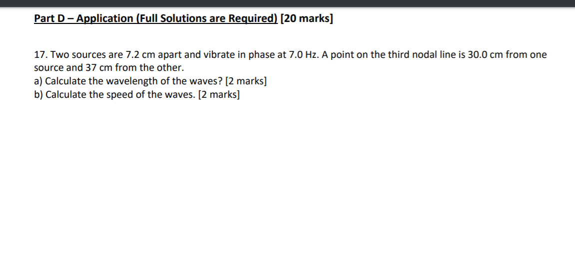 Solved Part D-Application (Full Solutions are Required) (20 | Chegg.com