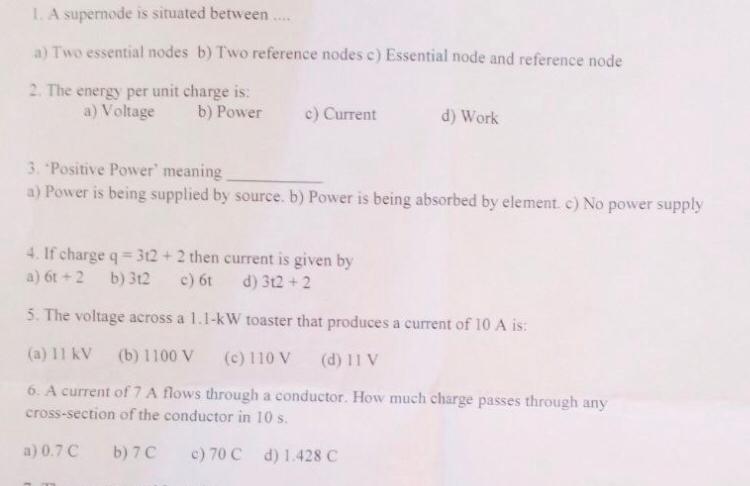 Solved 1. A supernode is situated between a) Two essential | Chegg.com