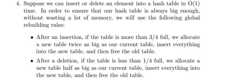4. Suppose we can insert or delete an element into a | Chegg.com
