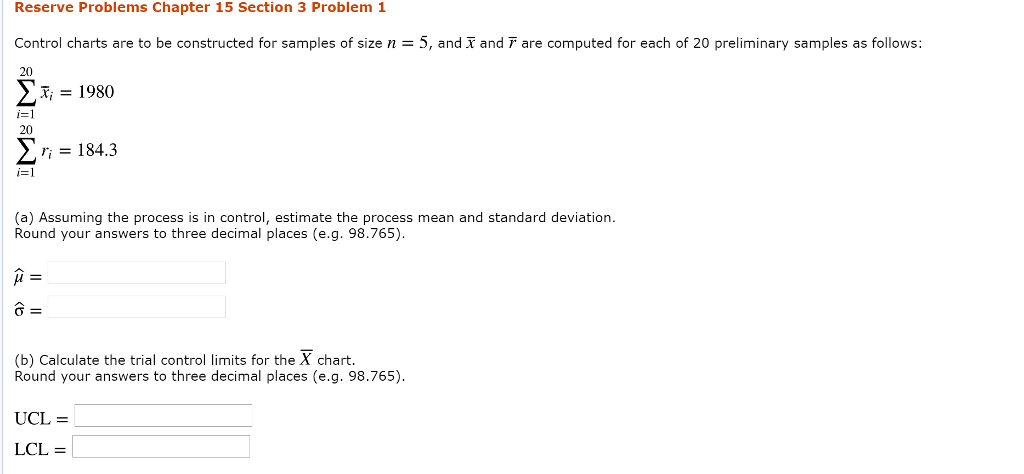 Solved Reserve Problems Chapter 15 Section 3 Problem 1 | Chegg.com