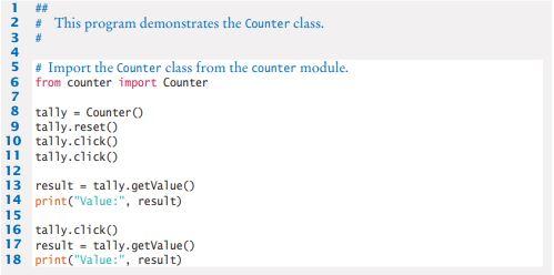 Solved # # This module defines the Counter class. # # 1 2 | Chegg.com