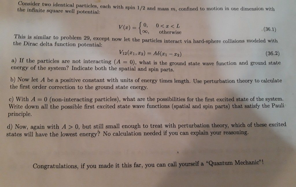 Solved Consider two identical particles, each with spin 1/2 | Chegg.com