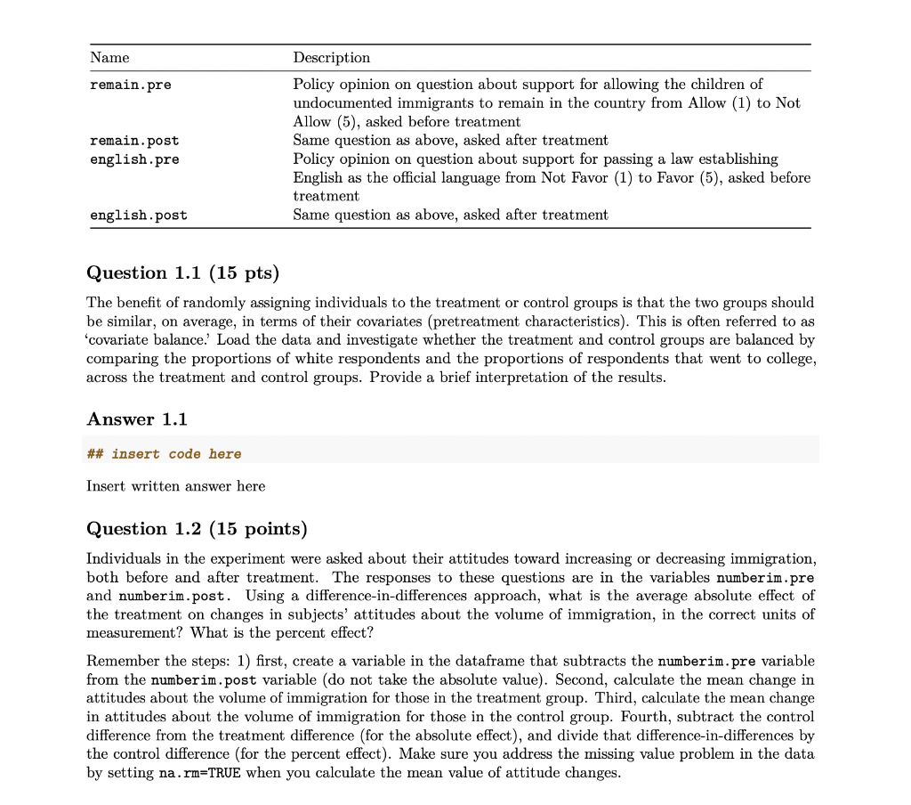 Solved A researcher conducted a randomized field experiment | Chegg.com