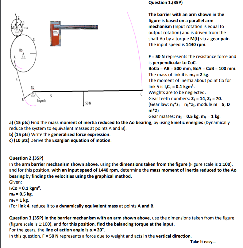 Solved Can you solve this? CoC distance is 3 ﻿meters | Chegg.com