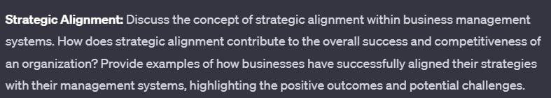 Solved Strategic Alignment: Discuss the concept of strategic | Chegg.com
