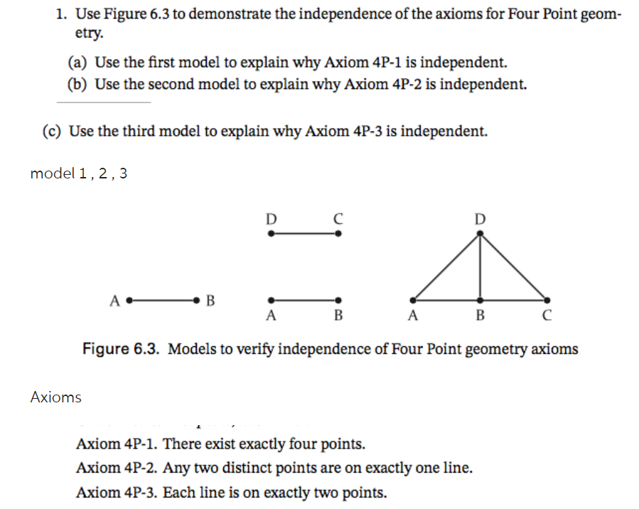 Solved 1. Use Figure 6.3 to demonstrate the independence of | Chegg.com
