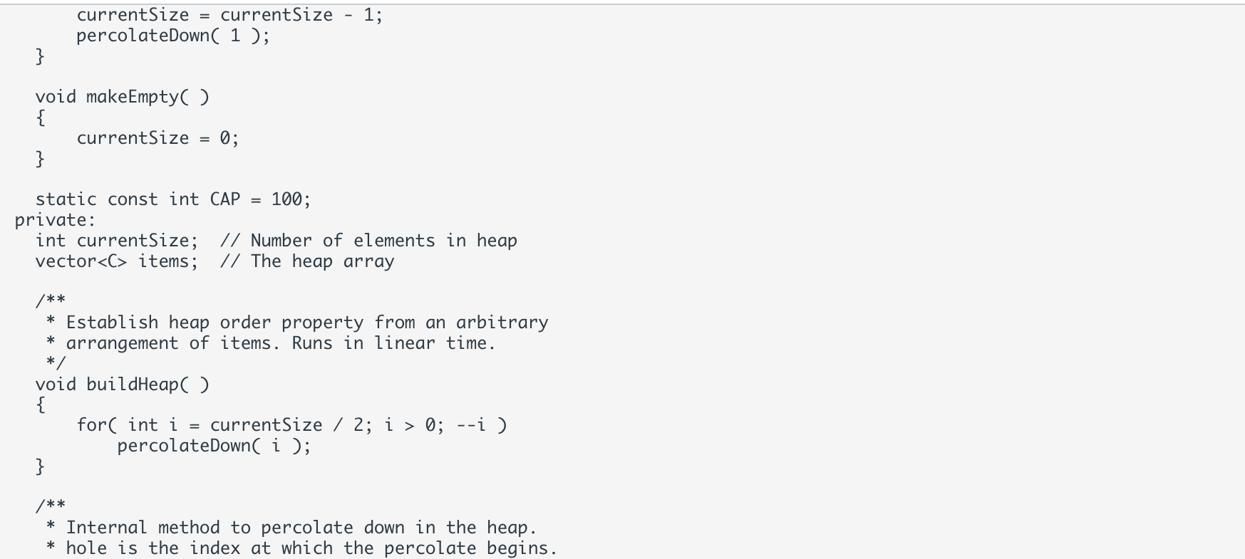 Solved Implement The Binaryheap Adt In A File Binaryheapcpp 4452