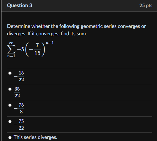 Solved Question 3 25 pts Determine whether the following | Chegg.com Solved Question 3 25 pts Determine whether the following | Chegg.com
