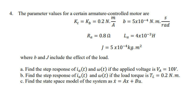 Solved The parameter values for a certain | Chegg.com