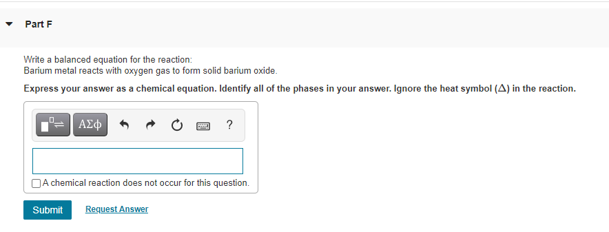 Solved Part A Write the correct formulas for the reactants | Chegg.com