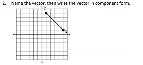 Solved 2. Name the vector, then write the vector in | Chegg.com