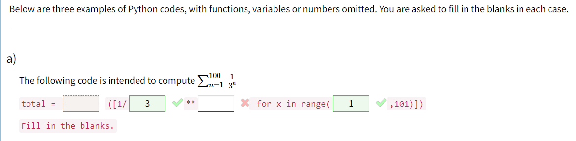 Solved You are asked to consider a summation, taking care to | Chegg.com