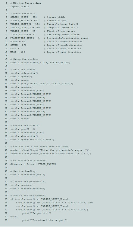 Solved InstructionsTurtle - ﻿hit the targetDesign and write | Chegg.com